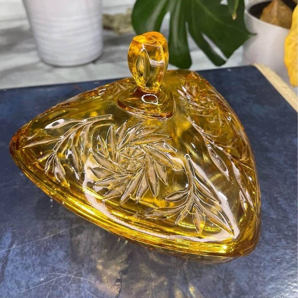 Amber Candy Dish - Etsy