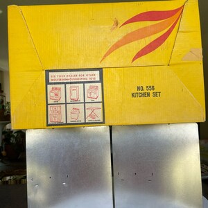 Wolverine Sunny Suzy Vintage Metal Toy Kitchen Set Stove and Sink With ...