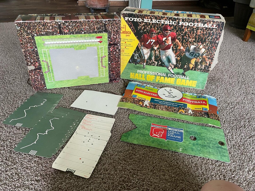 1971 Cadaco Foto Electric Professional Football Game Hall of Fame - Etsy