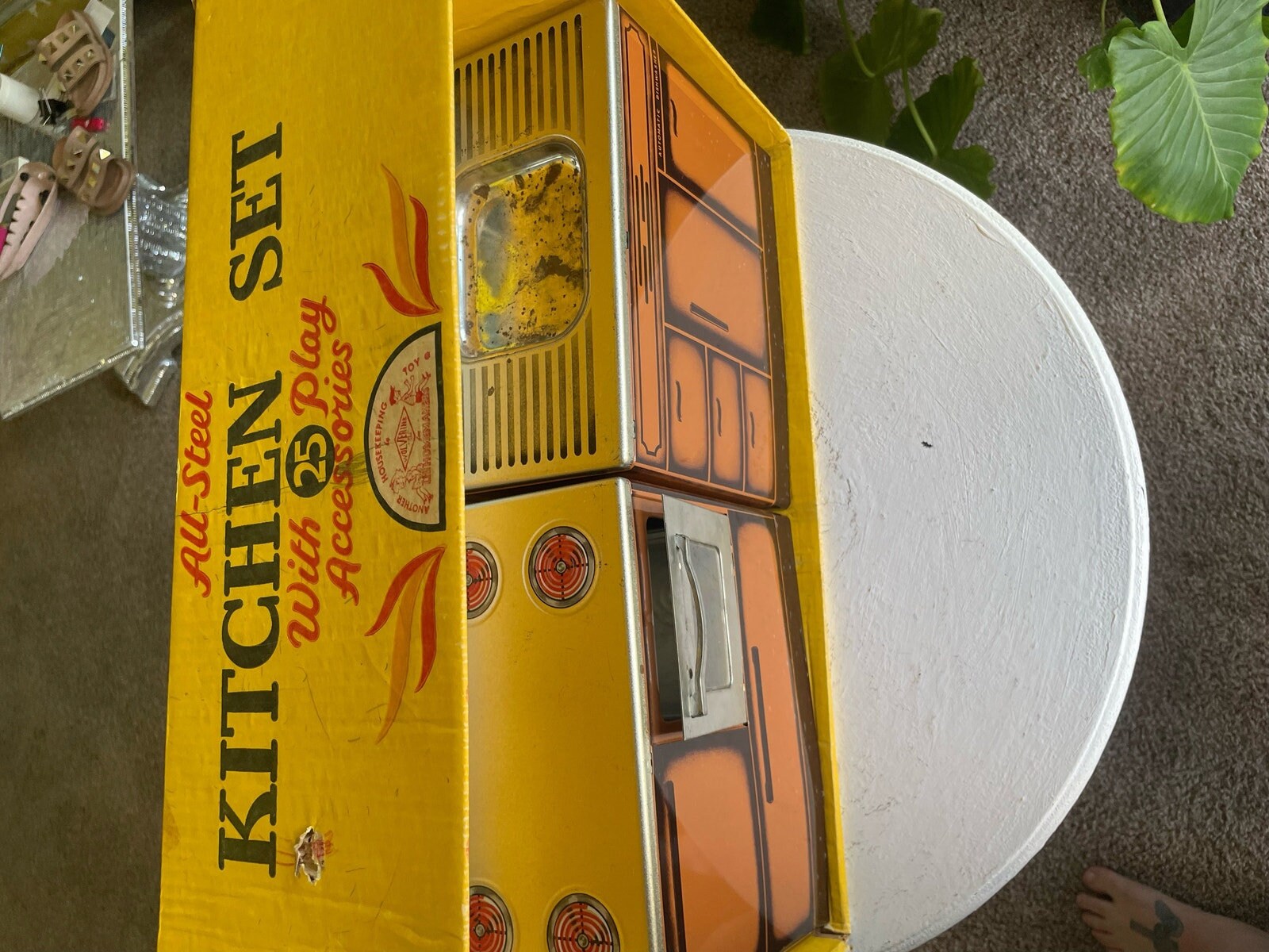 Wolverine Sunny Suzy Vintage Metal Toy Kitchen Set Stove and Sink With ...