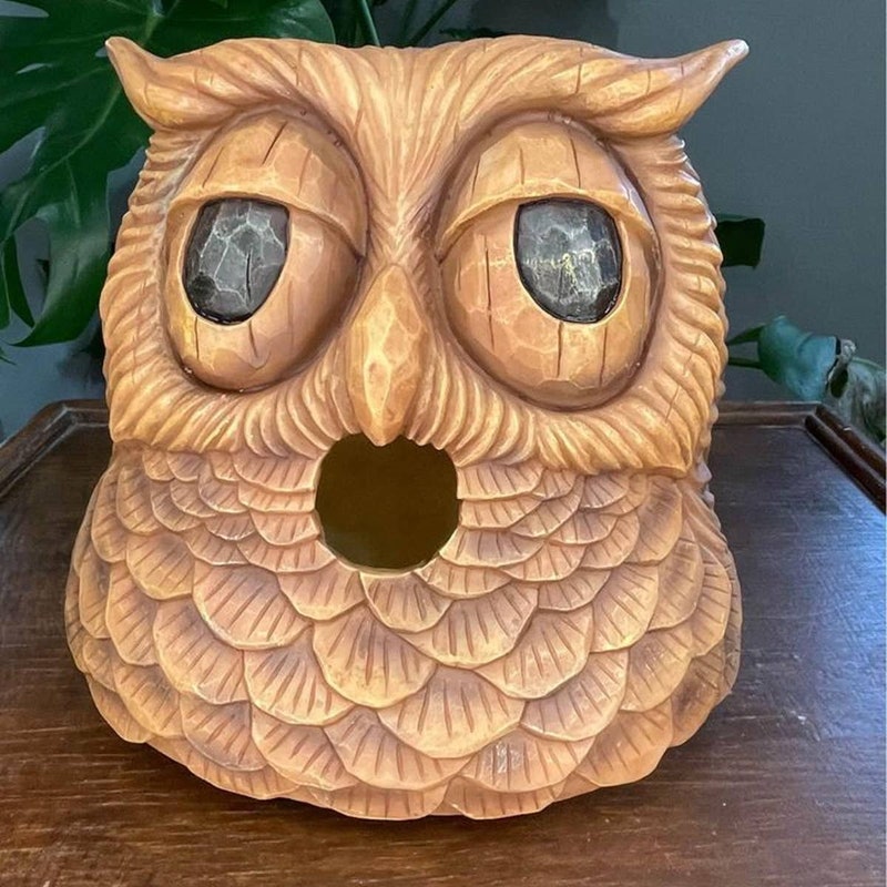 Owl Birdhouse - Etsy