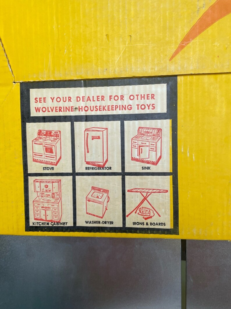 Wolverine Sunny Suzy Vintage Metal Toy Kitchen Set Stove and Sink With ...