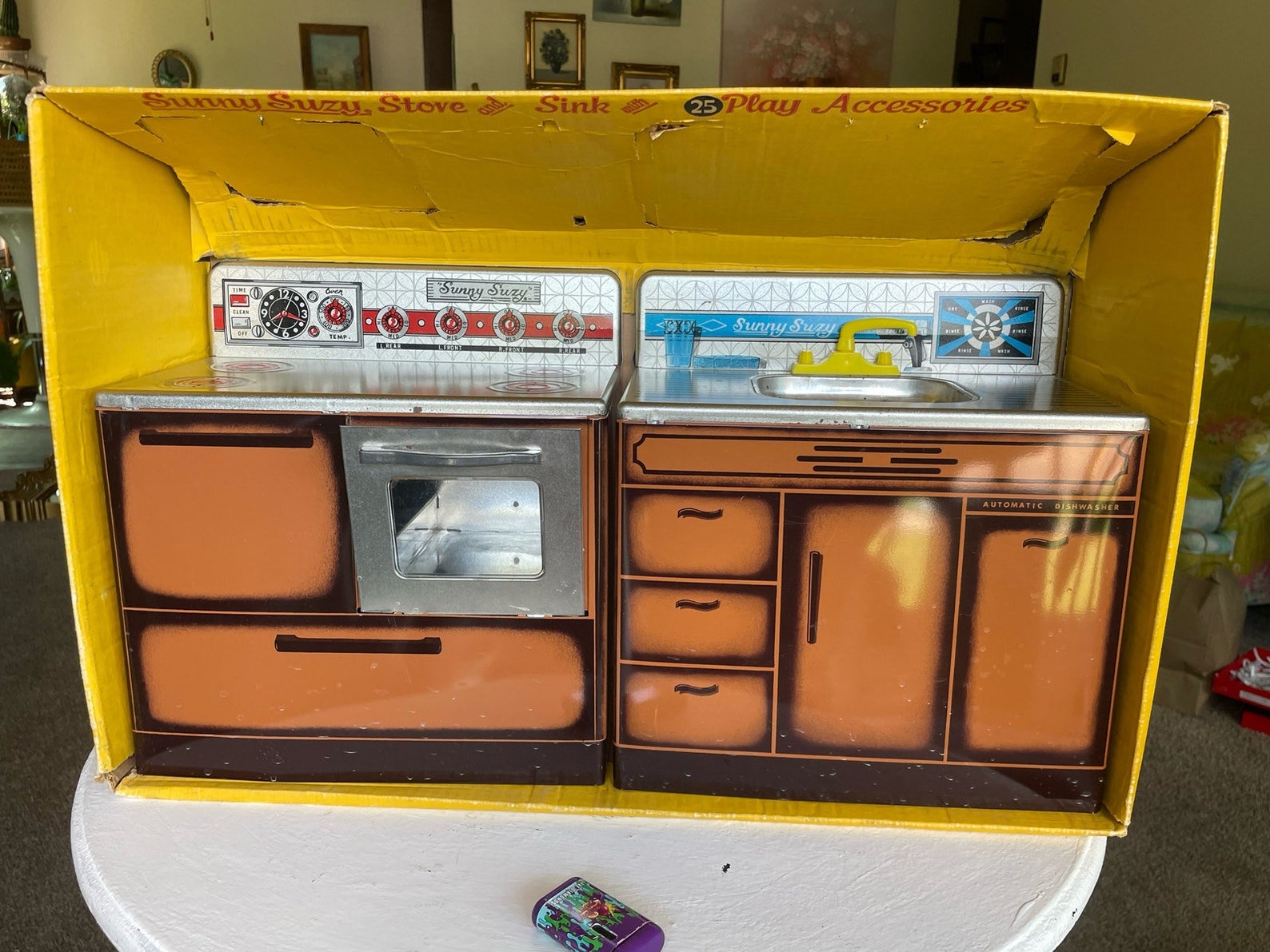 Wolverine Sunny Suzy Vintage Metal Toy Kitchen Set Stove and Sink With ...