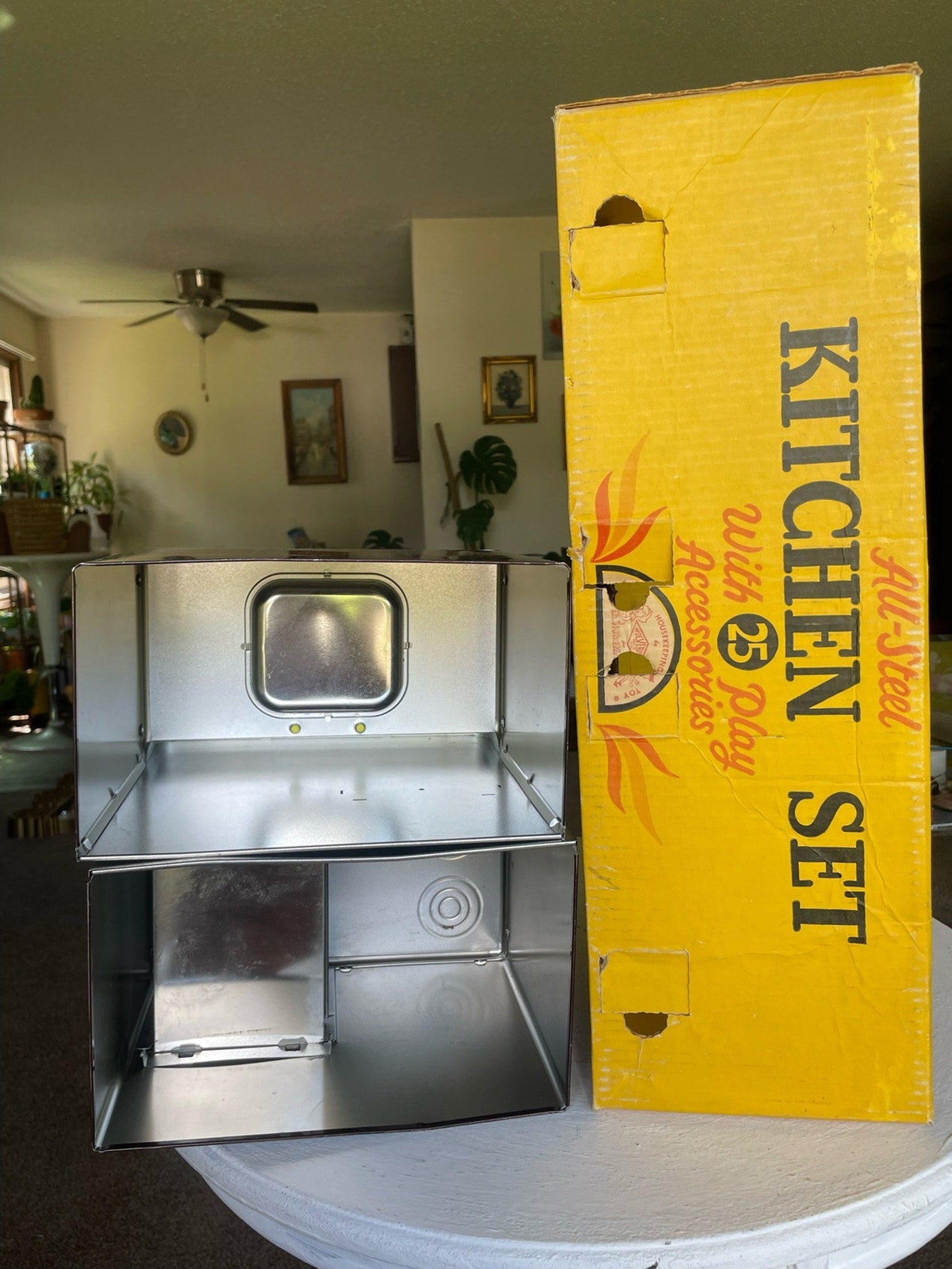 Wolverine Sunny Suzy Vintage Metal Toy Kitchen Set Stove and Sink With ...