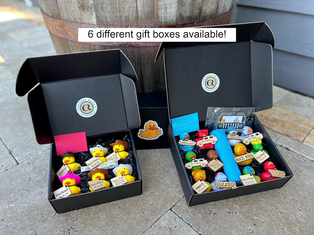 Offroad Ducking Gift Box – Rubber Ducks With Wooden Tags & Fun ...