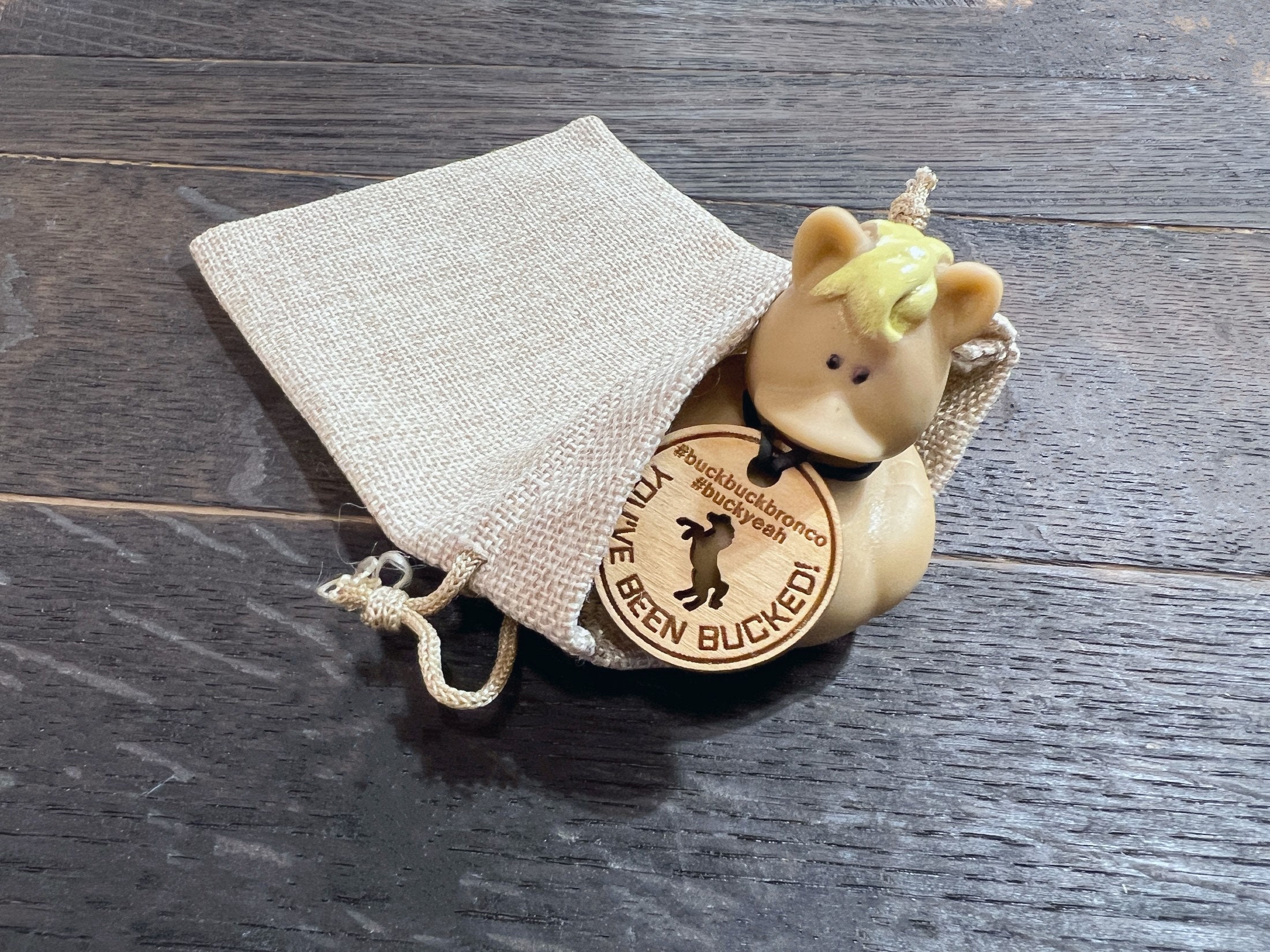 Buck Bronco Duck Gift Tag for Rubber Horse Ducks Youve Been Bucked ...