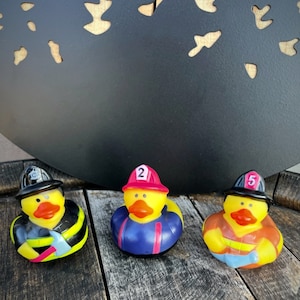 Firefighter Ducks Firefighter Duck Firefighter Rubber Duck Firefighter ...