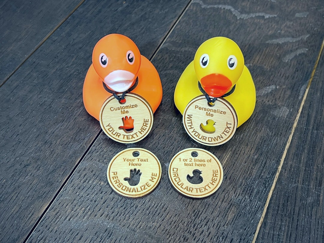 Custom Tags Wooden Duck Tag Personalized Youve Been Ducked Tags for ...