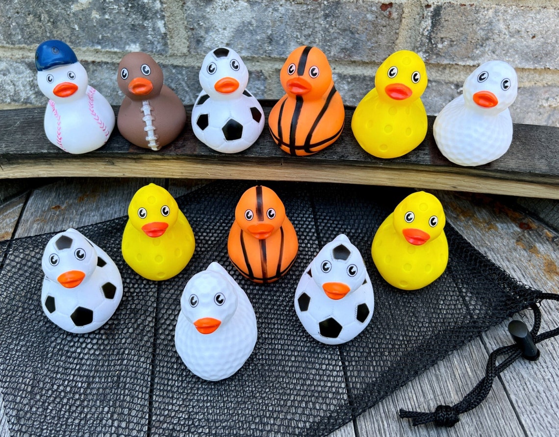 Sports Rubber Duck Set – Basketball, Football, Golf & Soccer Ducks ...