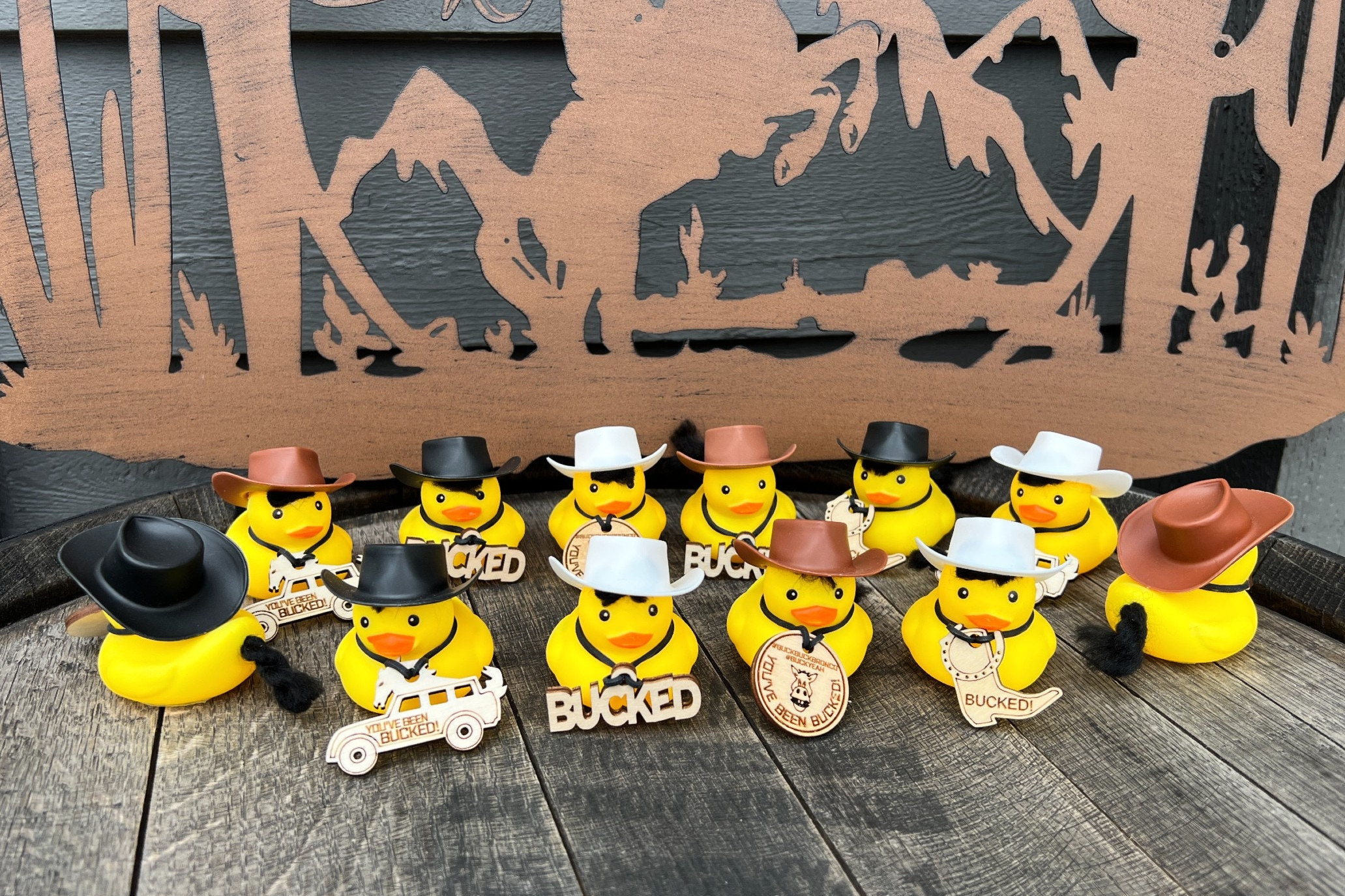 Youve Been Bucked Tags Buck Buck Bronco Tag Rubber Duck Tags for ...
