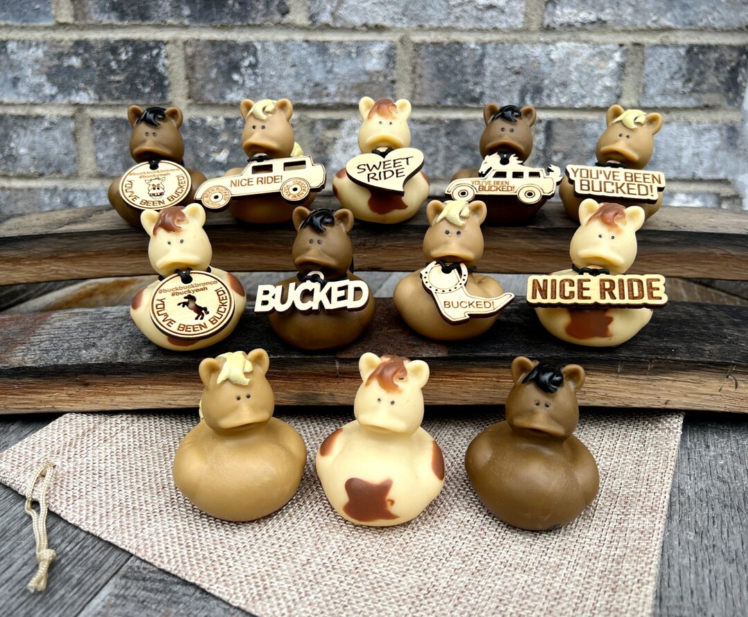 Buck Bronco Ducks Duck Tag for Bronco Rubber Horse Ducks Youve Been ...