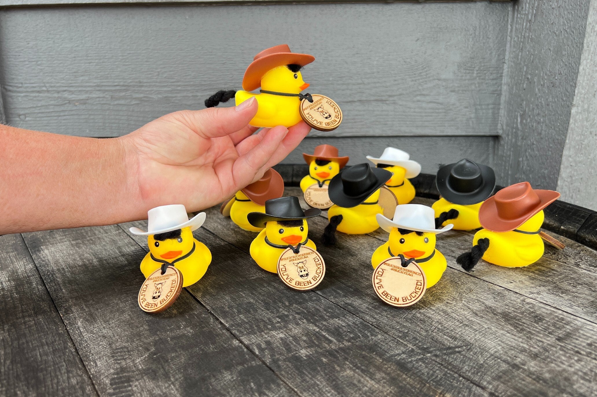 Buck Buck Bronco Horse Ducks Duck Tag for Bronco Rubber Duck Youve Been ...