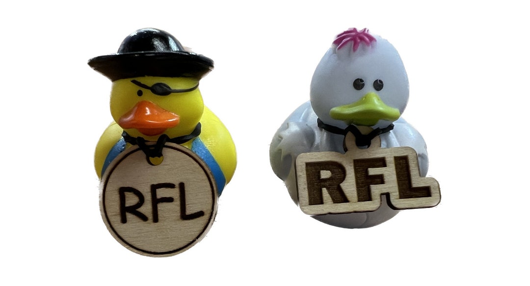 Wooden RFL Duck Tags Rubber Duck Tag Custom Duck Tag for Wylie East ...
