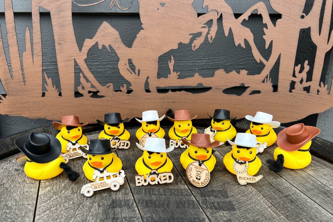 Buck Buck Bronco Horse Ducks Duck Tag for Bronco Rubber Duck Youve Been ...