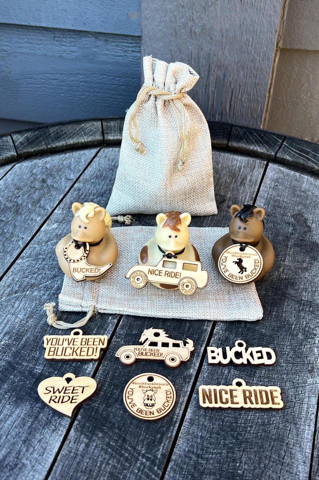 Buck Bronco Duck Gift Tag for Rubber Horse Ducks Youve Been Bucked ...