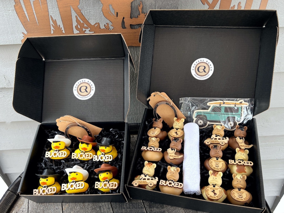 Youve Been Bucked Bronco Gift Box Buck Buck Bronco Ducks Gift Box ...