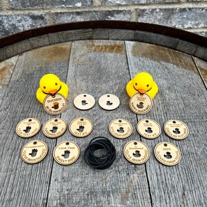 Custom Tags Wooden Duck Tag Personalized Youve Been Ducked Tags for ...