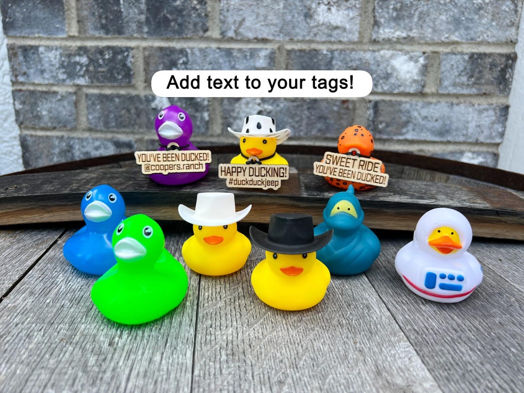 Custom Duck Tag for Ducking Custom Tag Custom Rubber Ducks Personalized ...