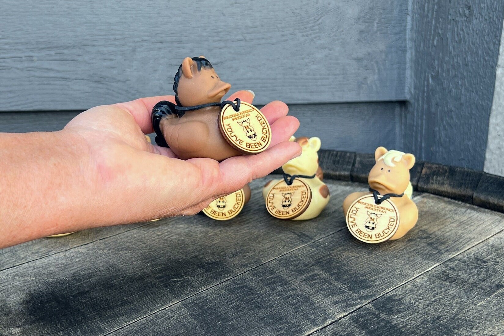 Bucking Bronco Rubber Duck Gift – Western Horse Lover Novelty Duck Tag ...