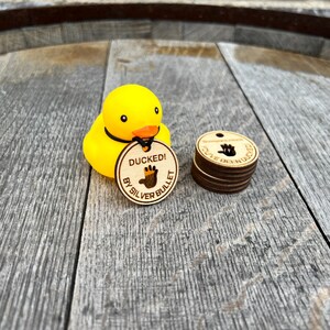 Custom Tags Wooden Duck Tag Personalized Youve Been Ducked Tags for ...