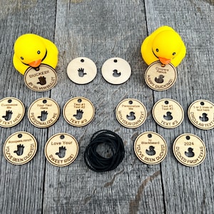 Custom Tags Wooden Duck Tag Personalized Youve Been Ducked Tags for ...