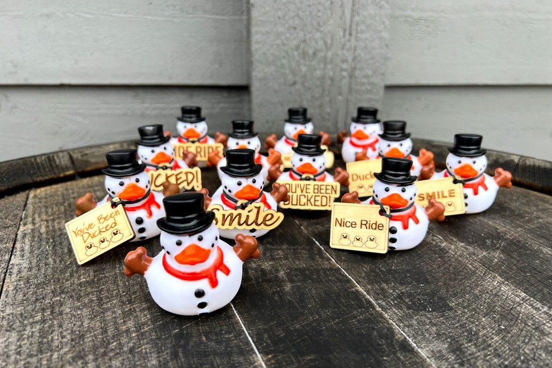 Snowman Ducks Snowman Rubber Ducks for Ducking Snowmen Rubber Duck ...