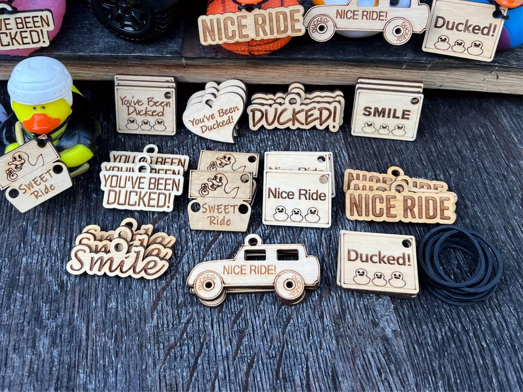 Wood Duck Tags for Rubber Duck Tag for Ducking Youve Been Ducked Tag ...