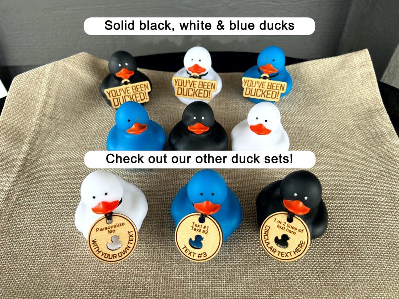 Blue Rubber Ducks for Ducking Duck Blue Ducks Custom Tag Youve Been ...