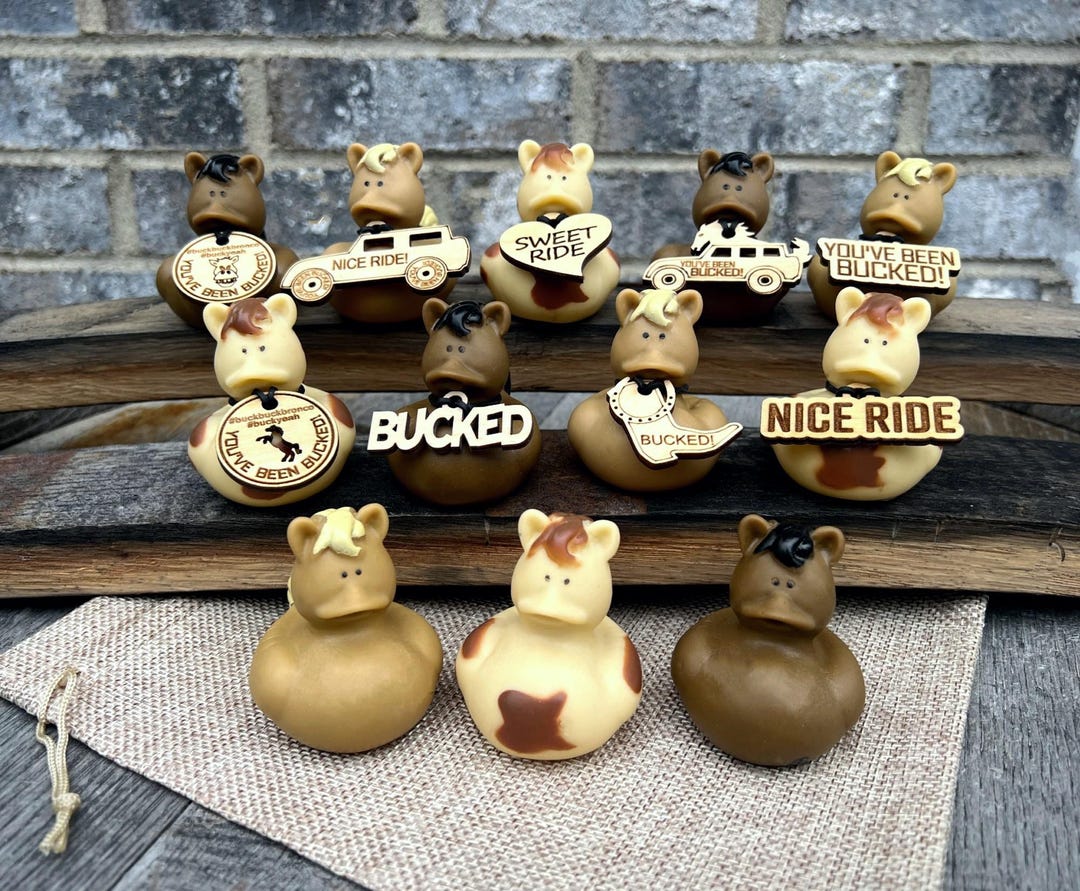 Buck Bronco Ducks Duck Tag for Bronco Rubber Horse Ducks Youve Been ...
