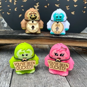 Sasquatch Ducks Bigfoot Tags Wooden Custom Yeti Gift Tag Personalized ...