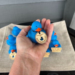 Blue Rubber Ducks for Ducking Duck Blue Ducks Custom Tag Youve Been ...