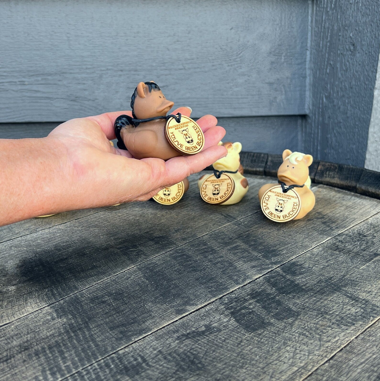 Buck Bronco Ducks Duck Tag for Bronco Rubber Horse Ducks Youve Been ...