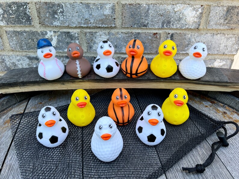 Sports Rubber Duck Set – Basketball, Football, Golf & Soccer Ducks ...