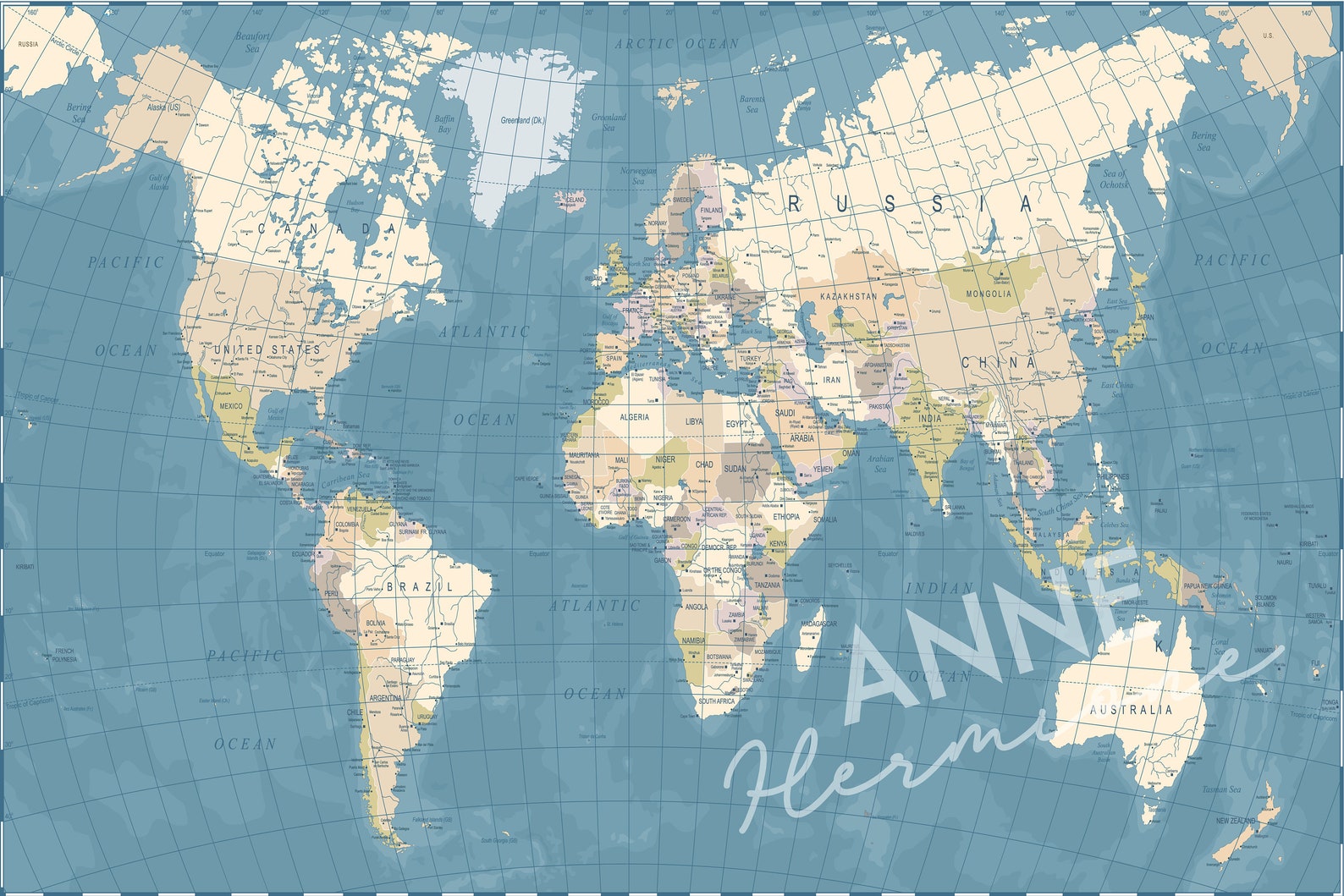 Printable Historic World Map Poster, Downloadable Large Wall Map - Etsy