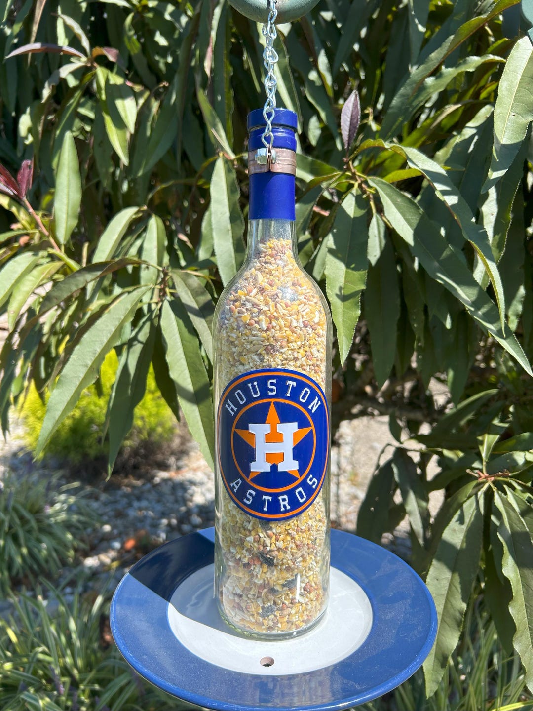 Houston Astros - Astros Wine Bottle Bird Feeder - Etsy
