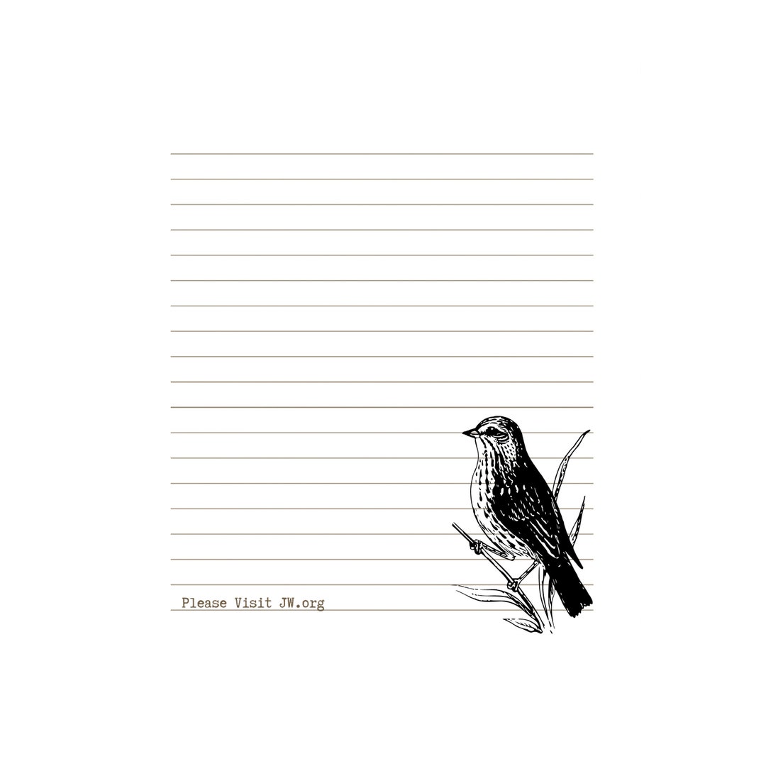 Letter Writing | Sparrow | Jw.org | PDF Download - Etsy