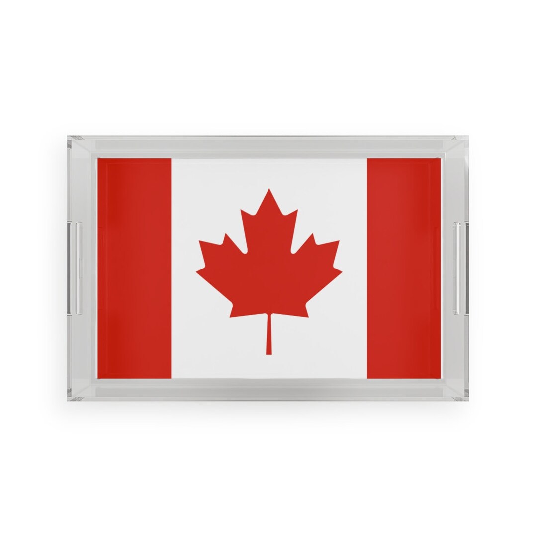 Canada's Flag Acrylic Serving Tray - Etsy