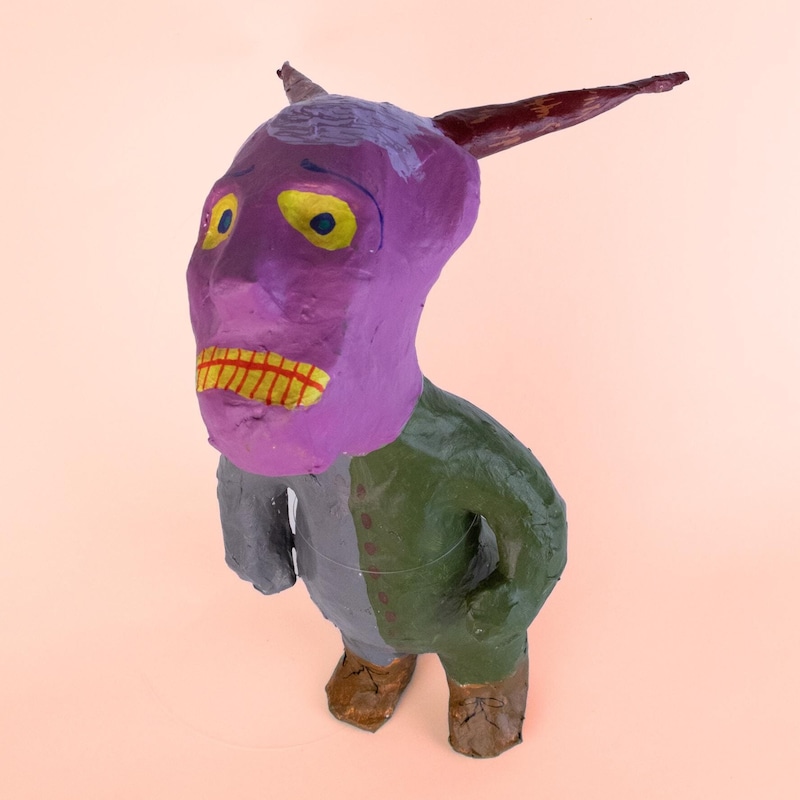 Paper Mache Devil - Etsy