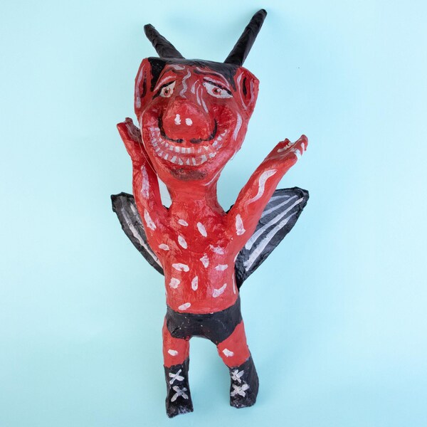 Paper Mache Devil - Etsy