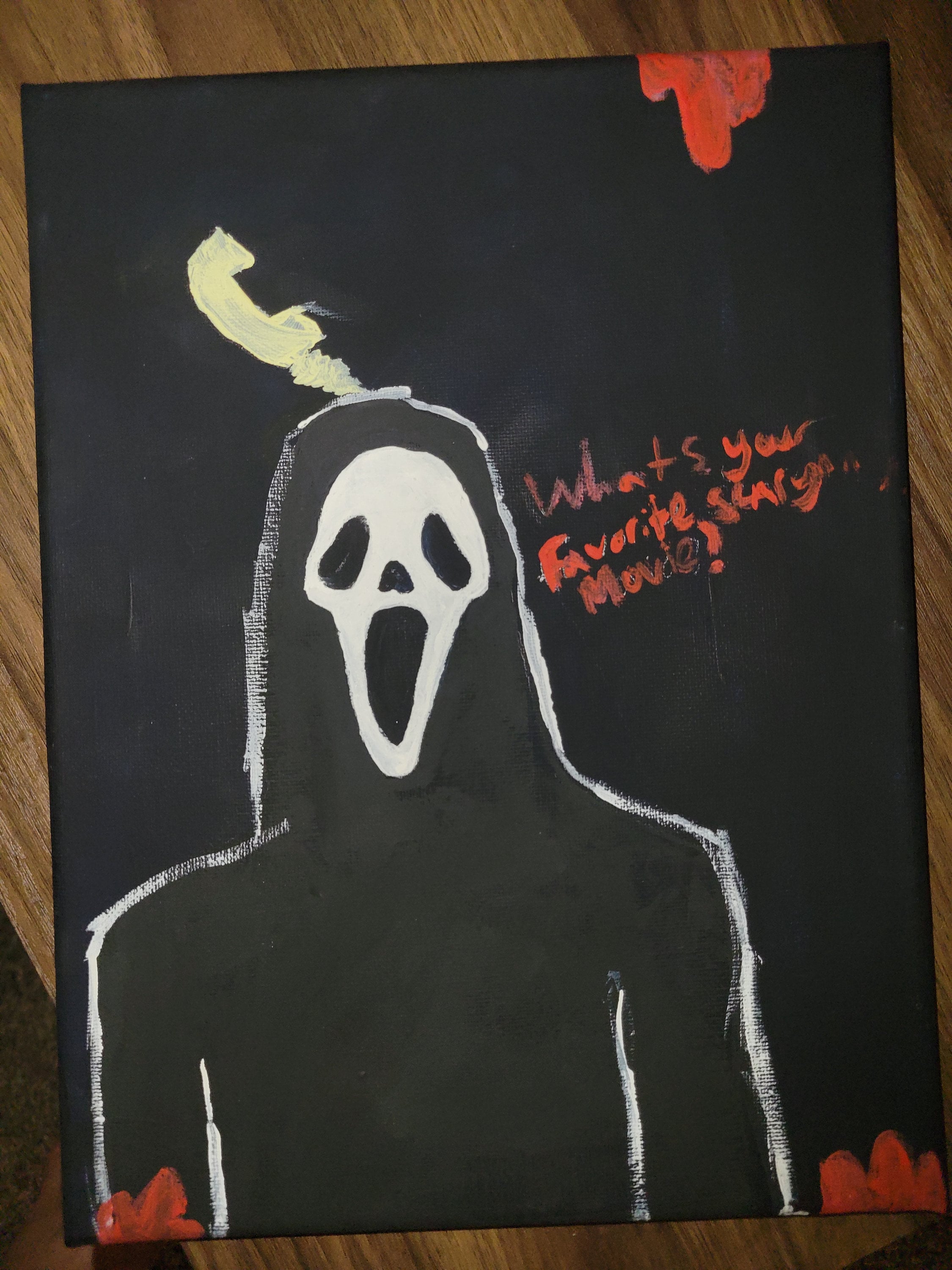 Ghost Face Custom Painting - Etsy