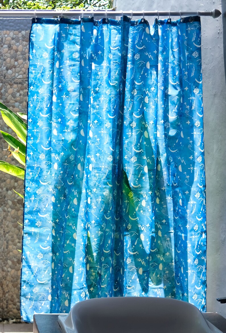 Bowery Home Shower Curtain Liner for Beachy Bathroom Vibes- 72" X 72 ...