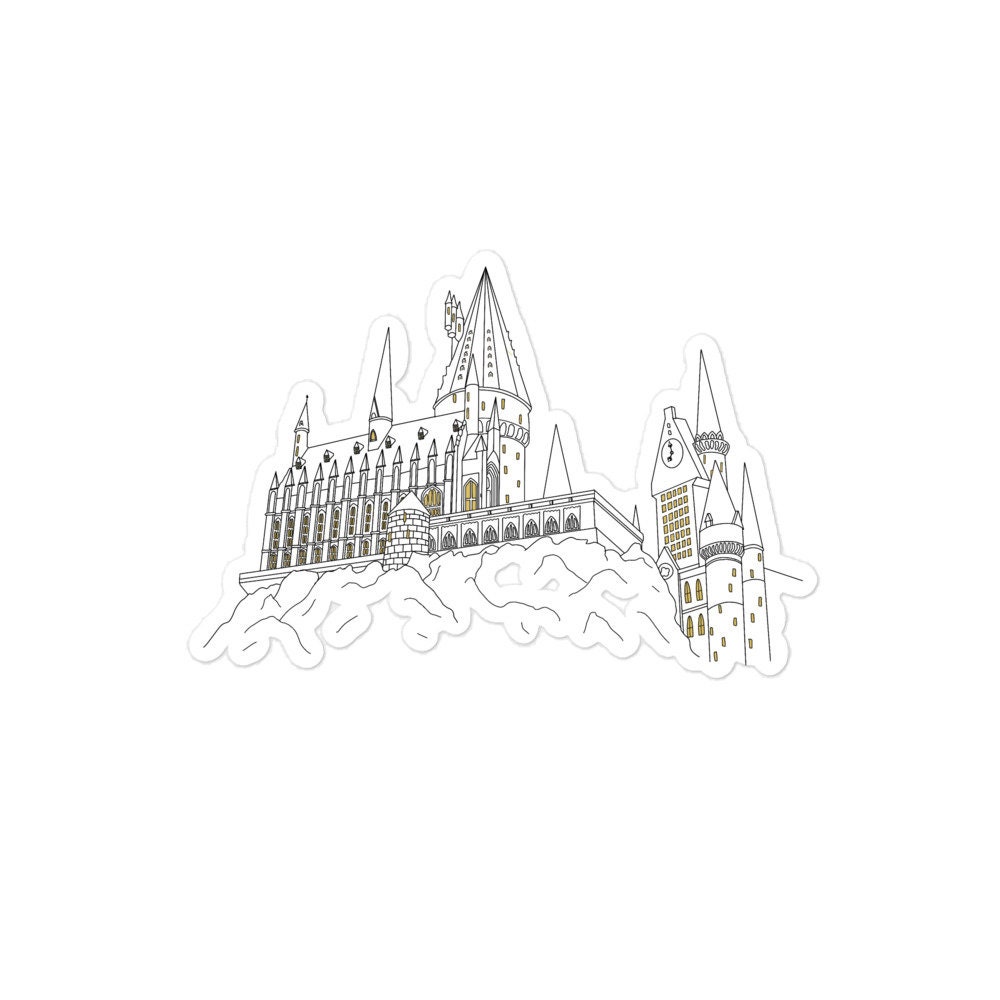 Magic Wizarding Castle Sticker - Etsy