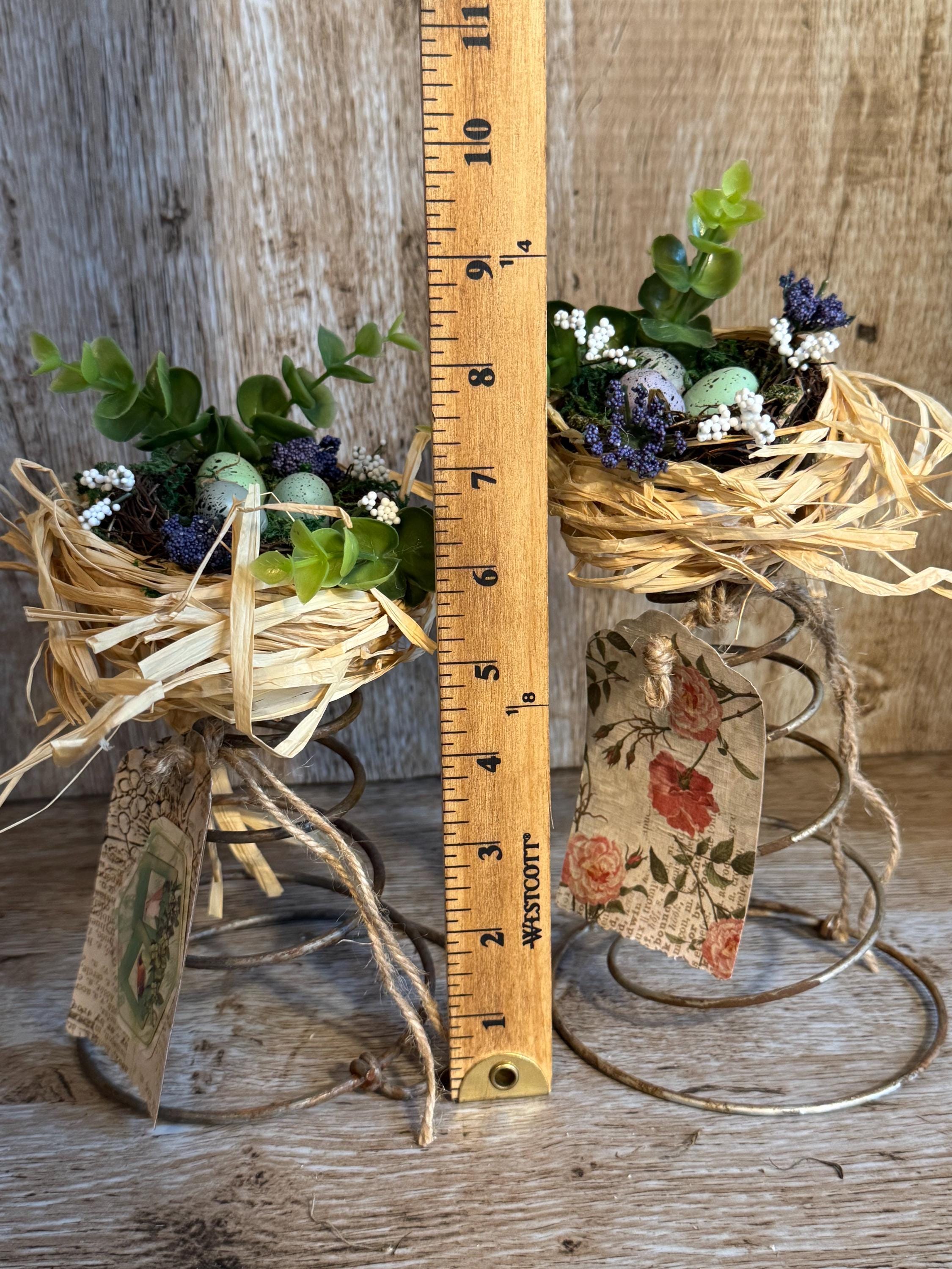 Farmhouse Bird Nest Decor: Rustic Bedspring Spring Accent - Etsy