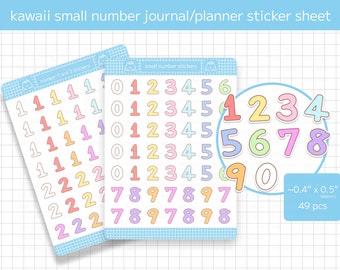 1 10 Number Stickers - Etsy