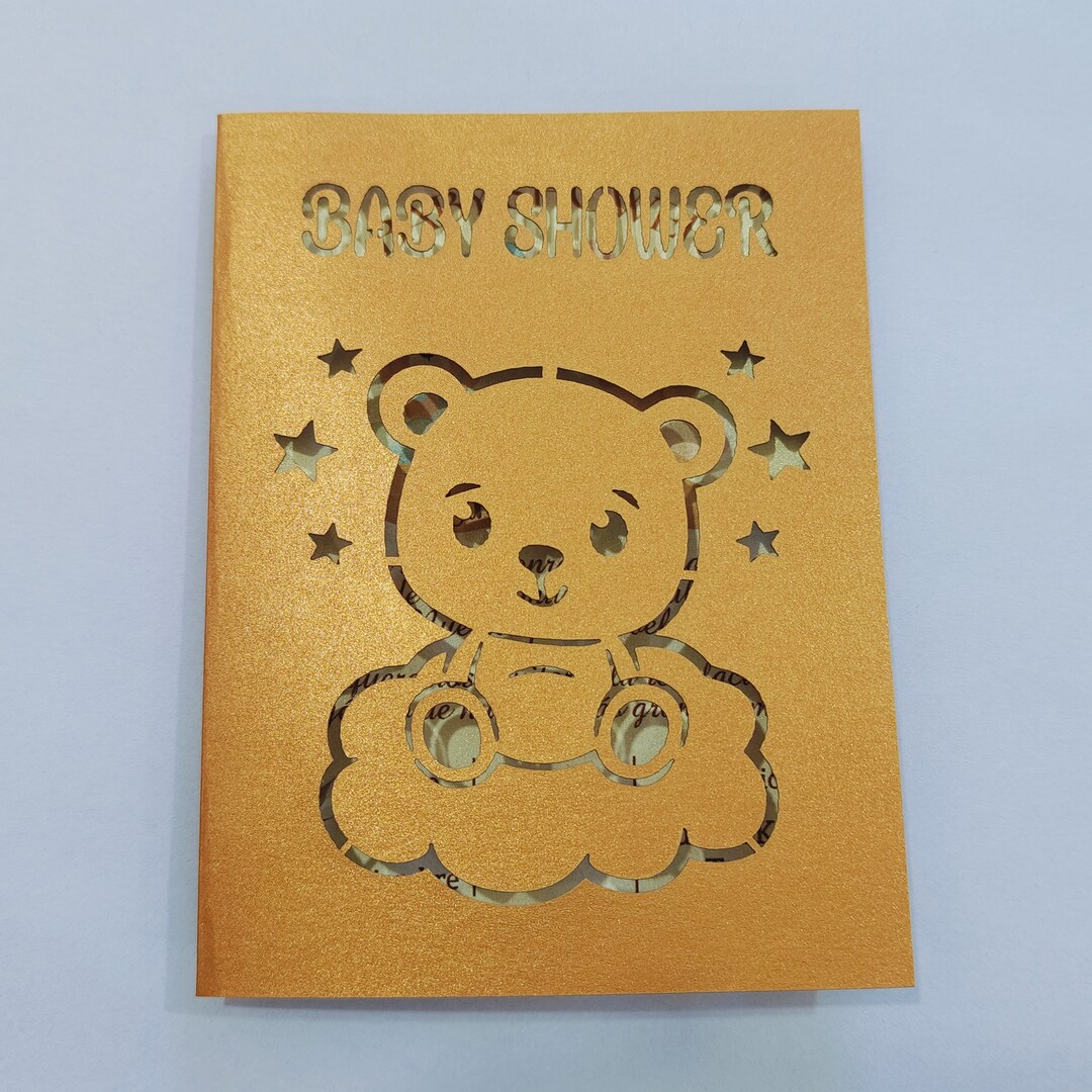 Baby Shower Laser Template. Baby Shower Invitation Laser Cut Template ...