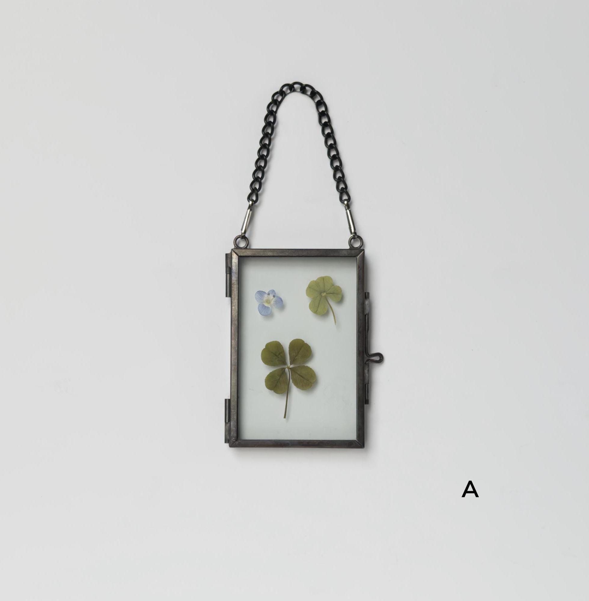 Real Four Leaf Clover Frame – Rectangle Brass Wall Decor - Etsy