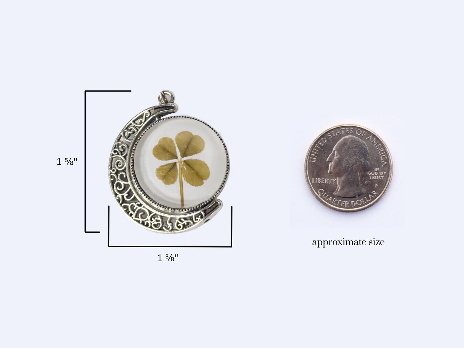 Lucky Charm Keychain - Real Four Leaf Clover - Genuine Shamrock ...