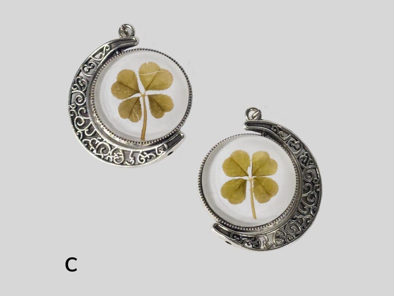 Lucky Charm Keychain - Real Four Leaf Clover - Genuine Shamrock ...
