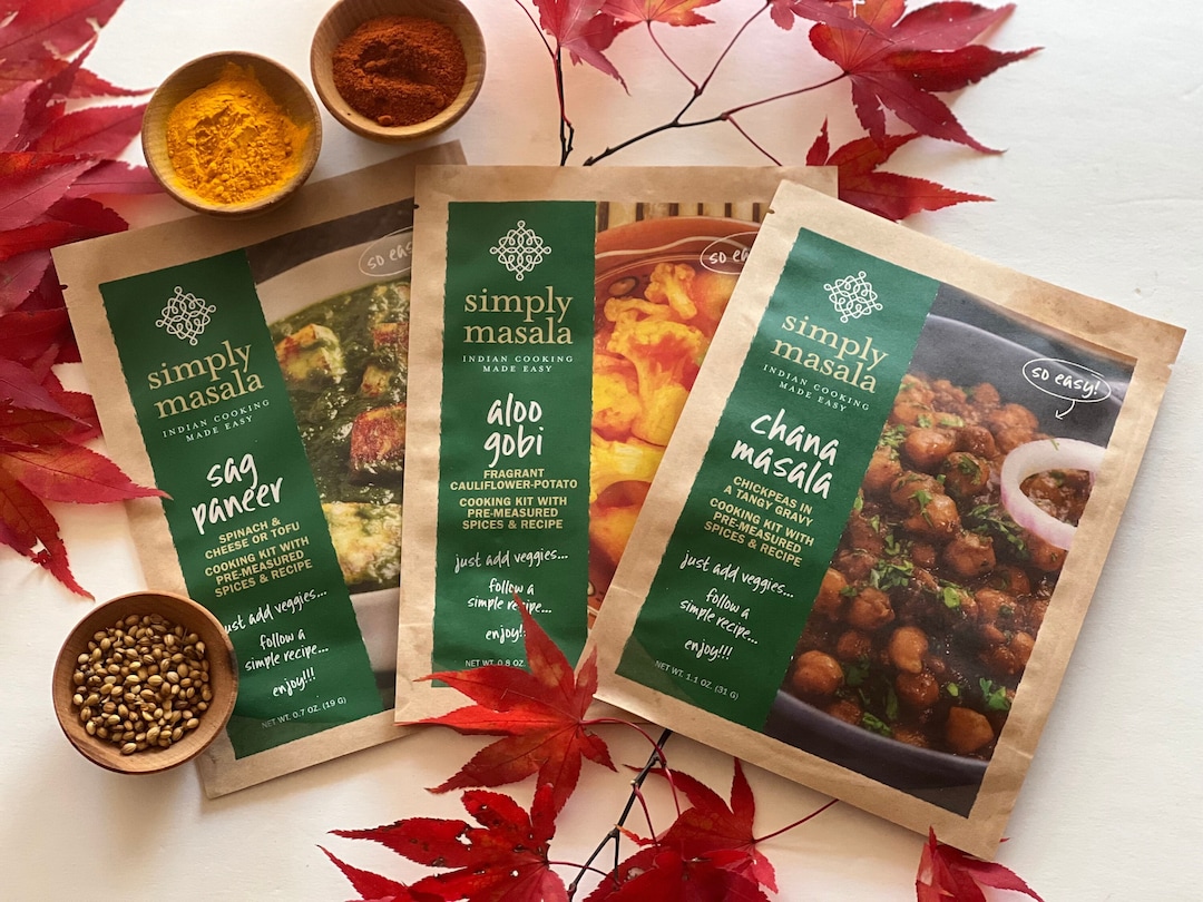 Indian Spice Starter Kit: 3 Easy Authentic Recipes - Etsy