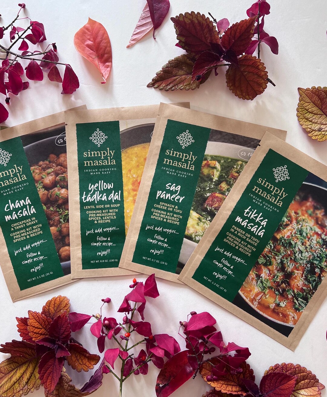 Favorite Indian Foods Gift Spice Kit + Recipes | Easy Cooking ...